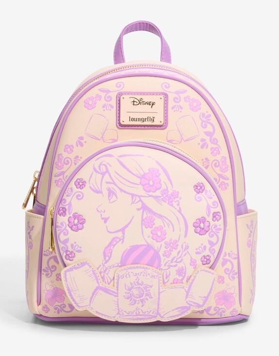Loungefly | Bags | Loungefly Disney Tangled Rapunzel Sketched Mini ...